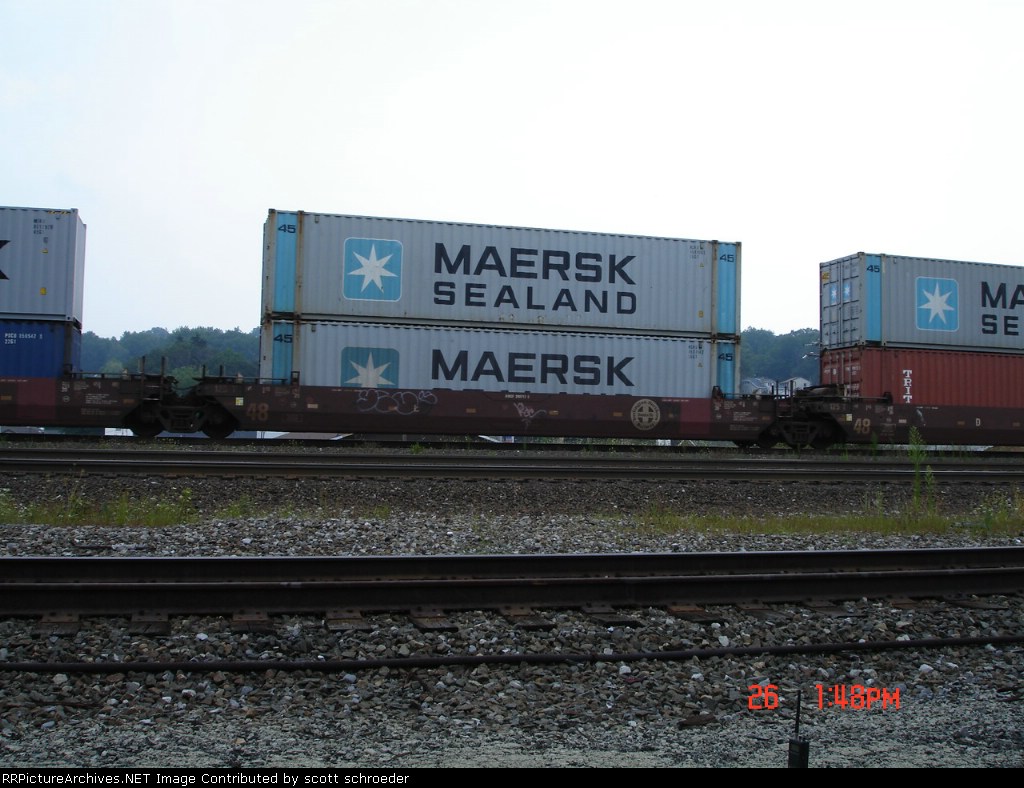 BNSF 240712E Double Stackcar EB